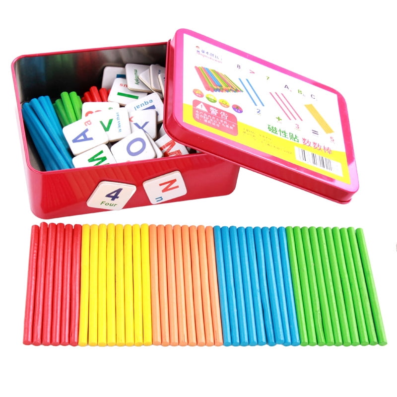 Preschool Math Set Toy With Colorful Counting Sticks, Number Squares ...