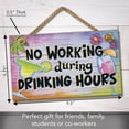 CounterArt "No Working During" Humorous Hanging Wood Wall Sign 9.5" x 5 ...