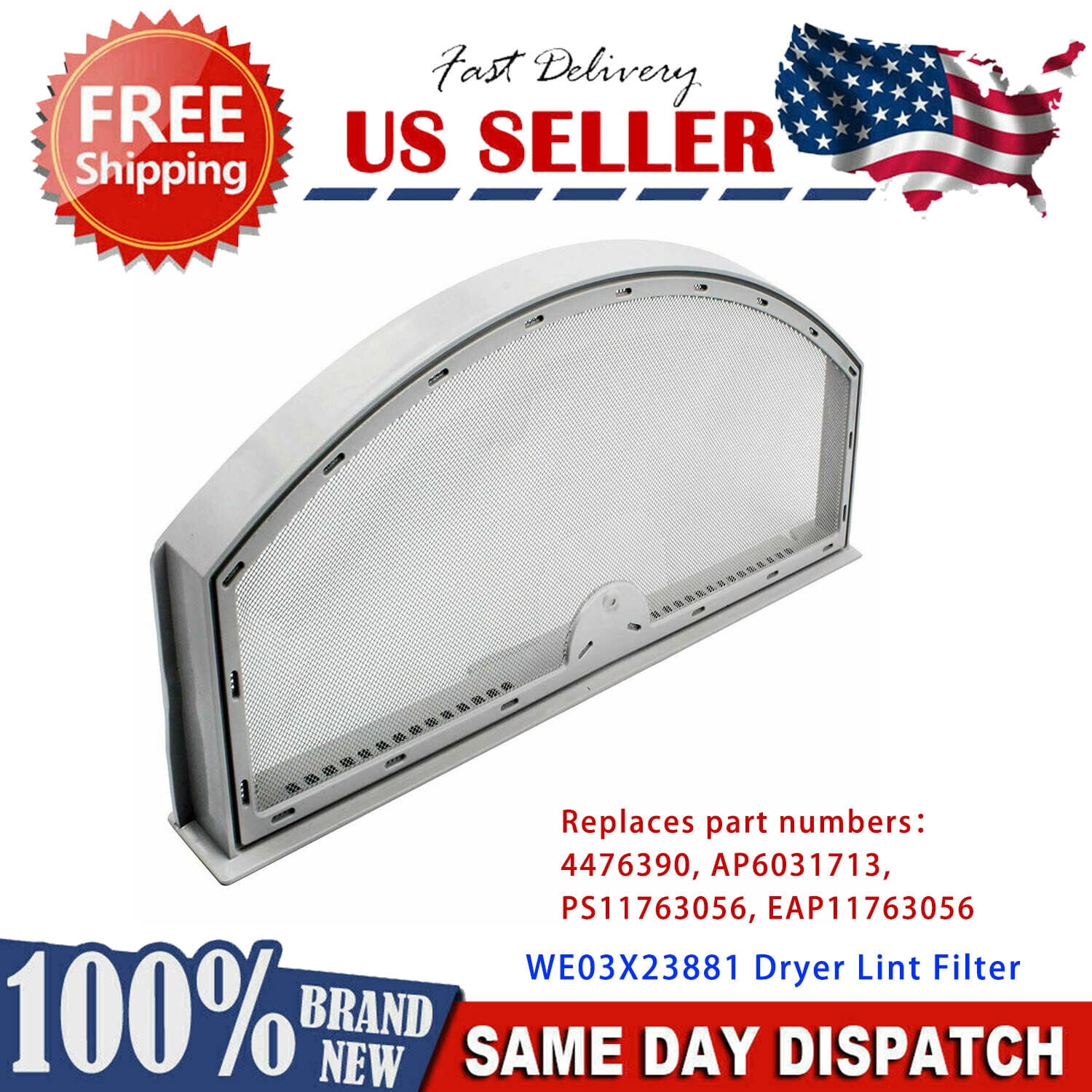 WE03X23881 Dryer Lint Screen Filter for General Electric HTX21PASK0WW ...