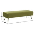 SAFAVIEH Couture Salome Solid Velvet Contemporary Bench, Olive Green ... SAFAVIEH Couture Salome Solid Velvet Contemporary Bench, Olive Green ...