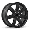 RTX Slate 17x8 6x139.7 ET25 CB106.1 Black Machined Wheel - Walmart.com