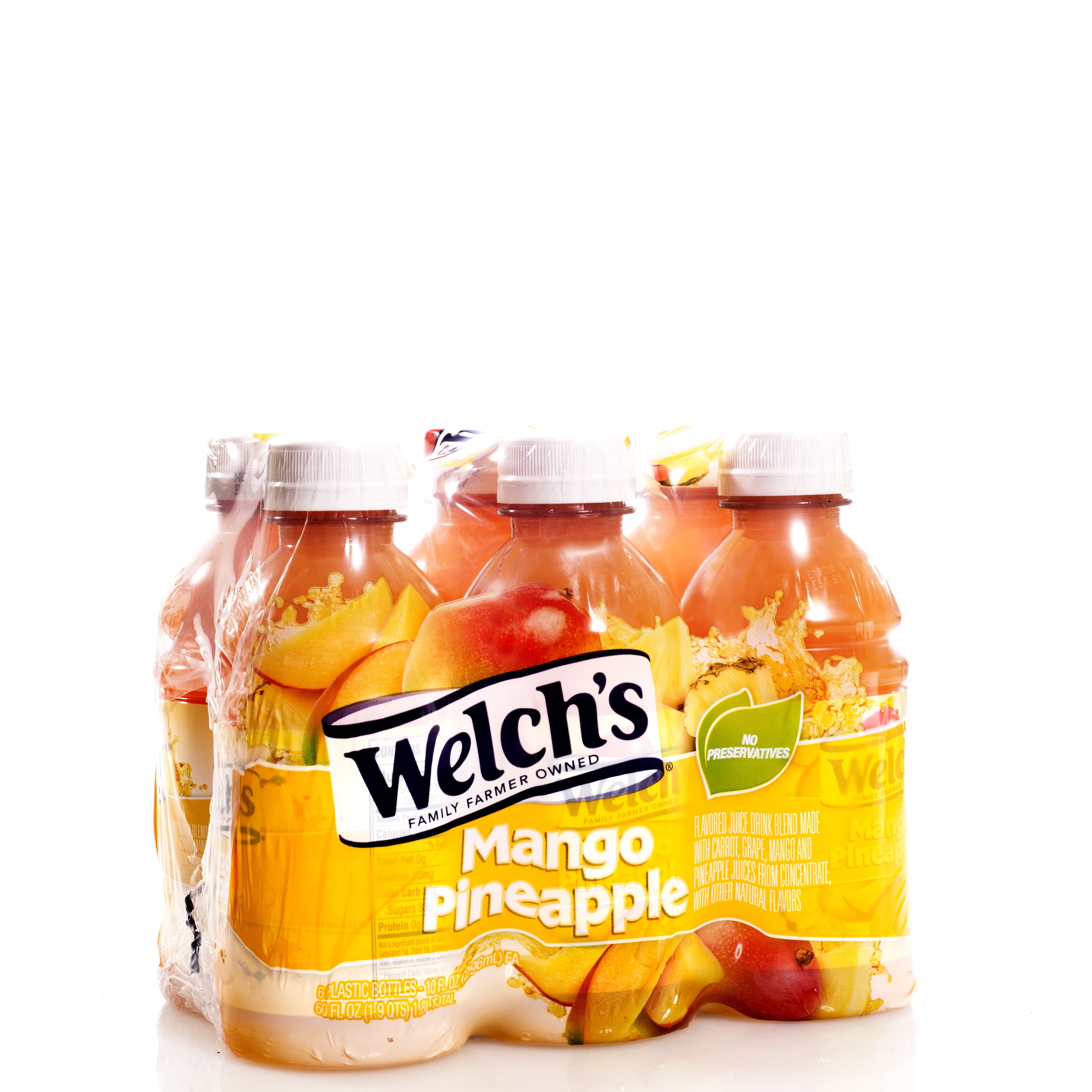 Welch's Mango Pineapple Juice Drink, 10 fl oz On-the-Go Bottle (Pack of ...