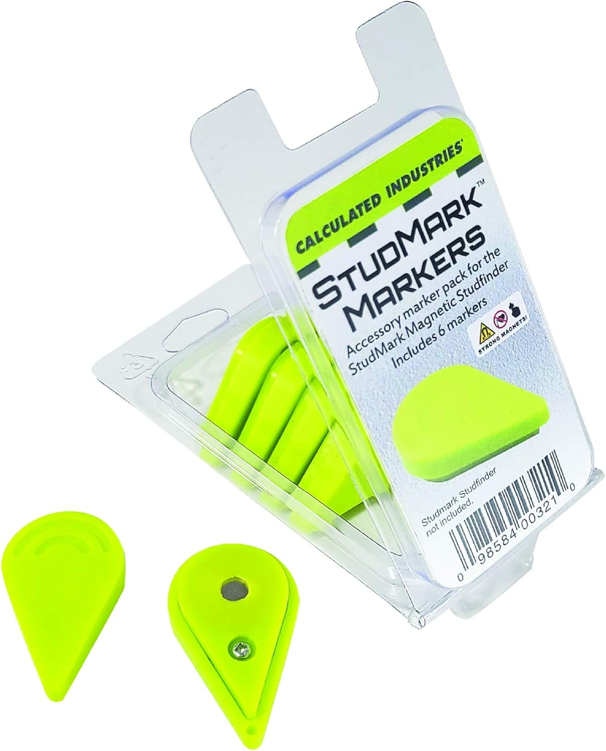 TEMOGU-7356 StudMark Replacement Markers Value Pack | 6-Piece Magnetic ...