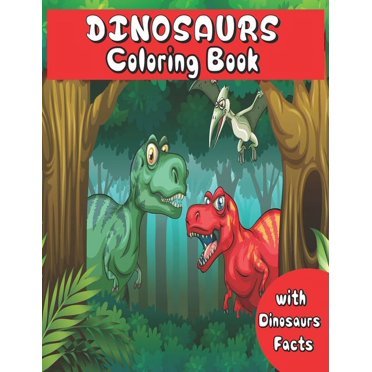 Dinosaurs Coloring Books For Kids Ages 4-8: Dinosaur Activity Book For ...