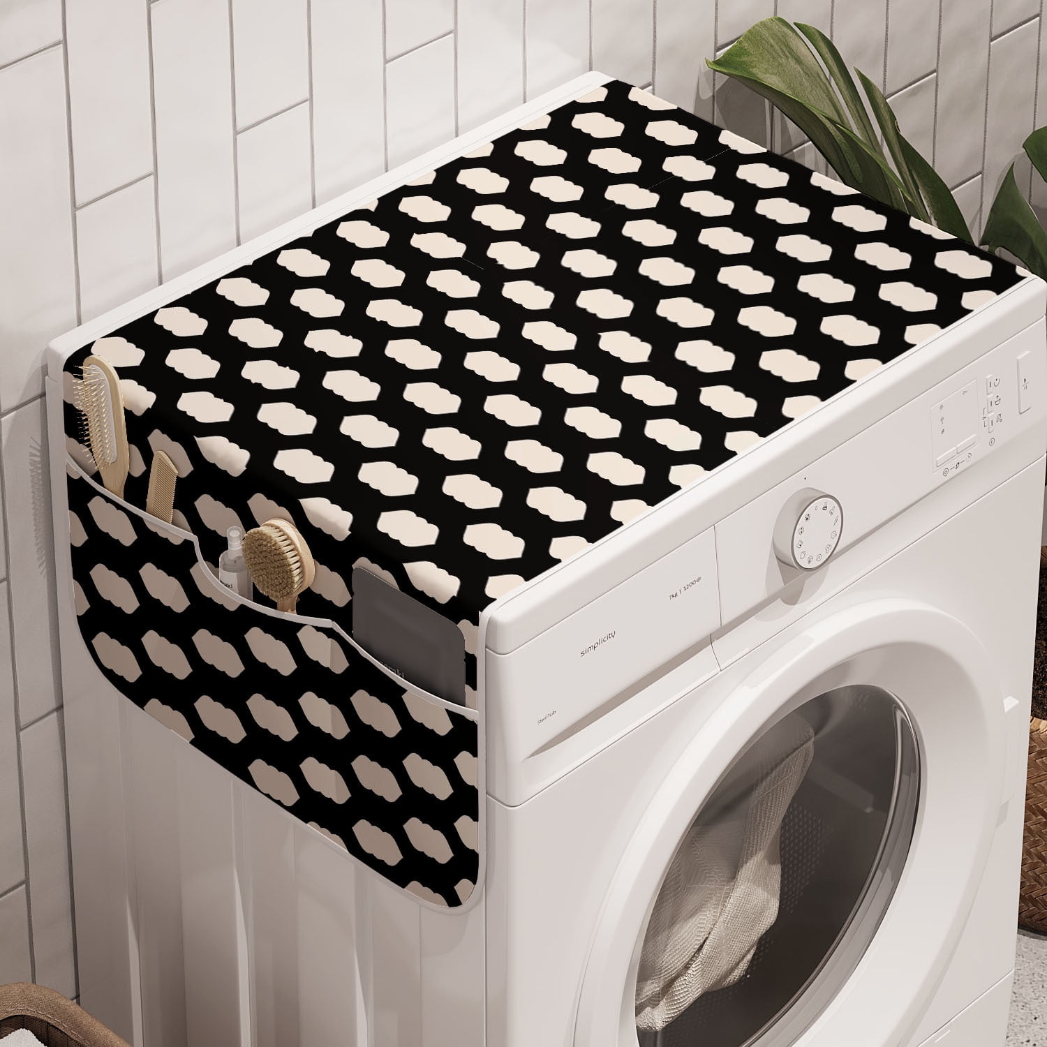 Geometric Washing Machine Organizer, Curved Shapes Inspired in Oriental ...