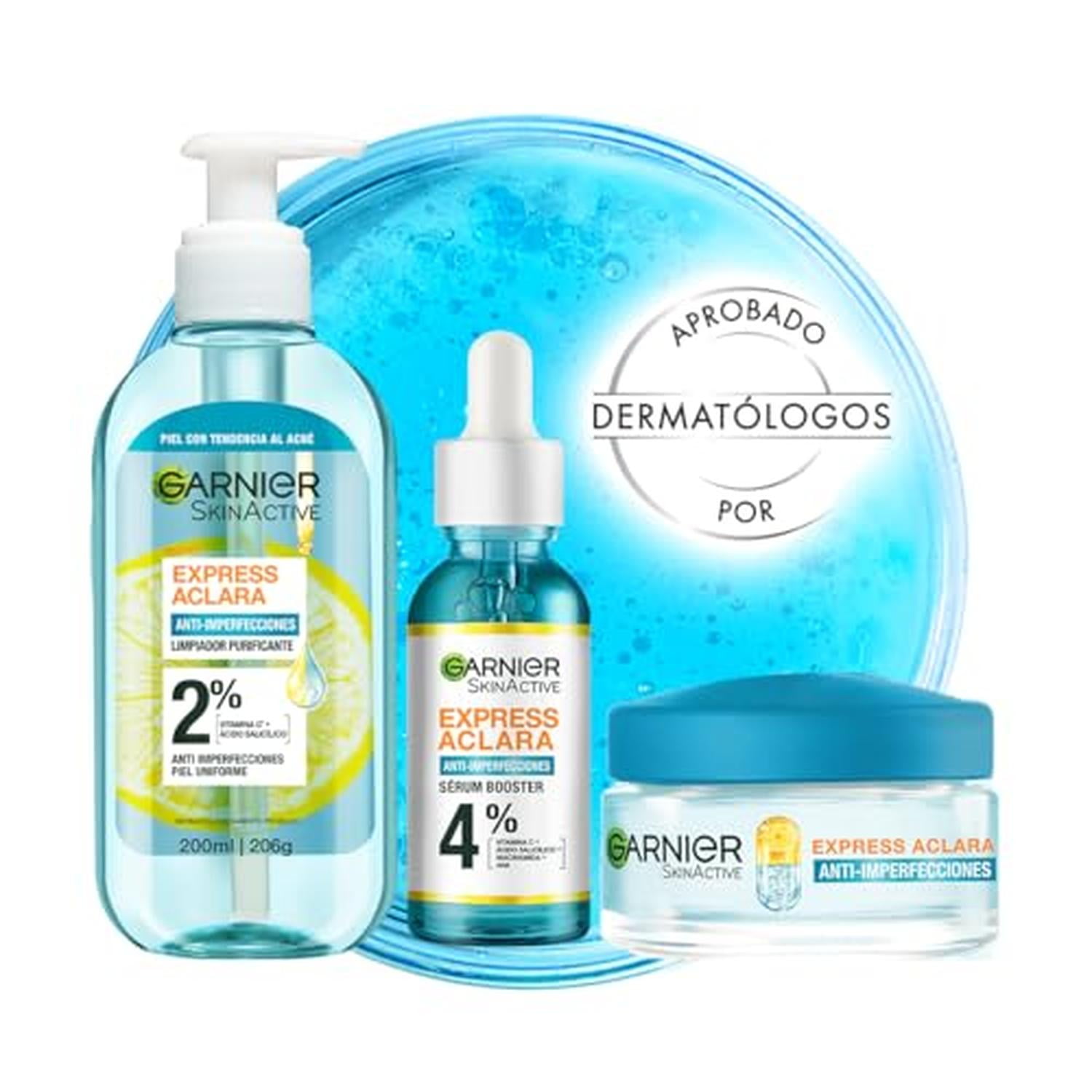 Kit Garnier Express Anti Imperfecciones para piel grasa con Ácido ...