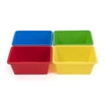 Storage Bins For Set Of 4 Primary Colors Small - Sturdy Colorful ...