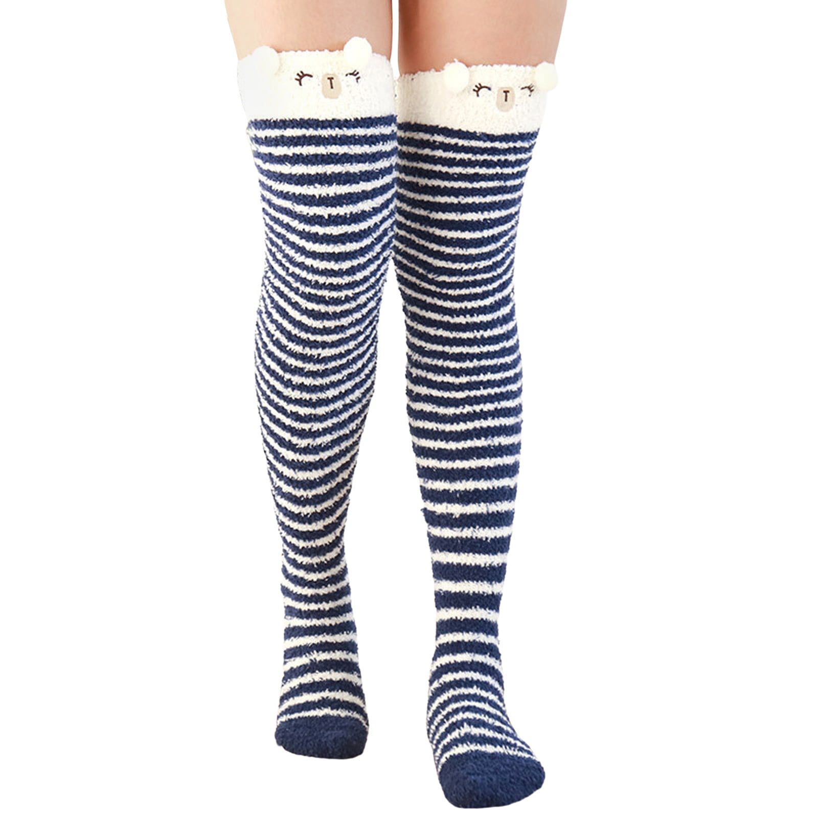 Click here for Xiaquj Fuzzy Over Knee Cartoon Thigh High Home Soc... prices