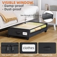 Under Bed Storage with Wheels, 4 Pack Bed Storage Containers with ...