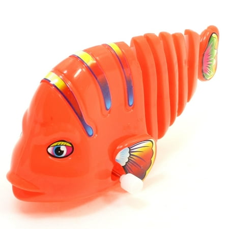 Orange Red Plastic Clockwork Wind Up Fish Designed Toy for Child ...