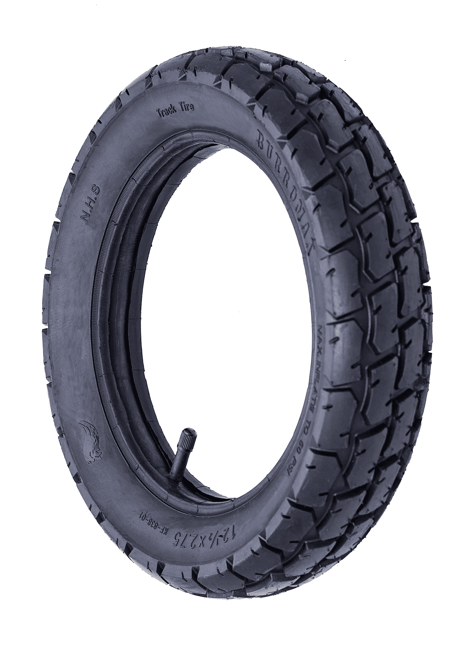 Burromax Track Pavement Tire 12.5x2.75 (12-1/2x2-3/4) & Inner Tube Set ...