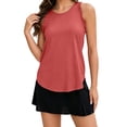 Athletic Tank Tops Womens Ruffle Workout Tops Racerback Sleeveless ...