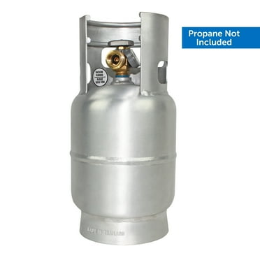 Flame King 3LB Empty Steel Propane Tank LP Cylinder with Built-in Gauge ...