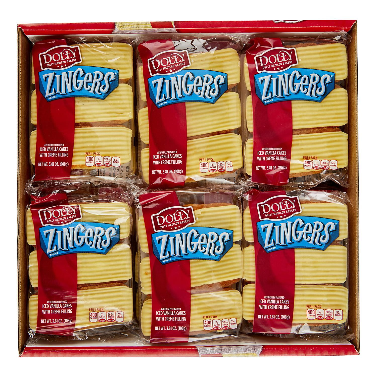 Dolly Madison Bakery Iced Vanilla Zingers (12 ct.) - Walmart.com