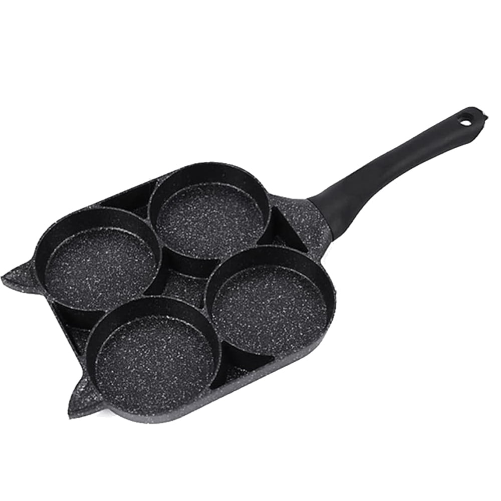 8Inch Mini Egg Frying Pan 4-Cup Egg Cooker Pan with Plastic Handle Non ...