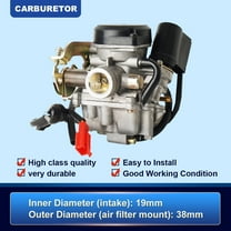 TCMT 50cc GY6 Electric Choke Carburetor, Scooter Moped ATV Parts, 4 ...