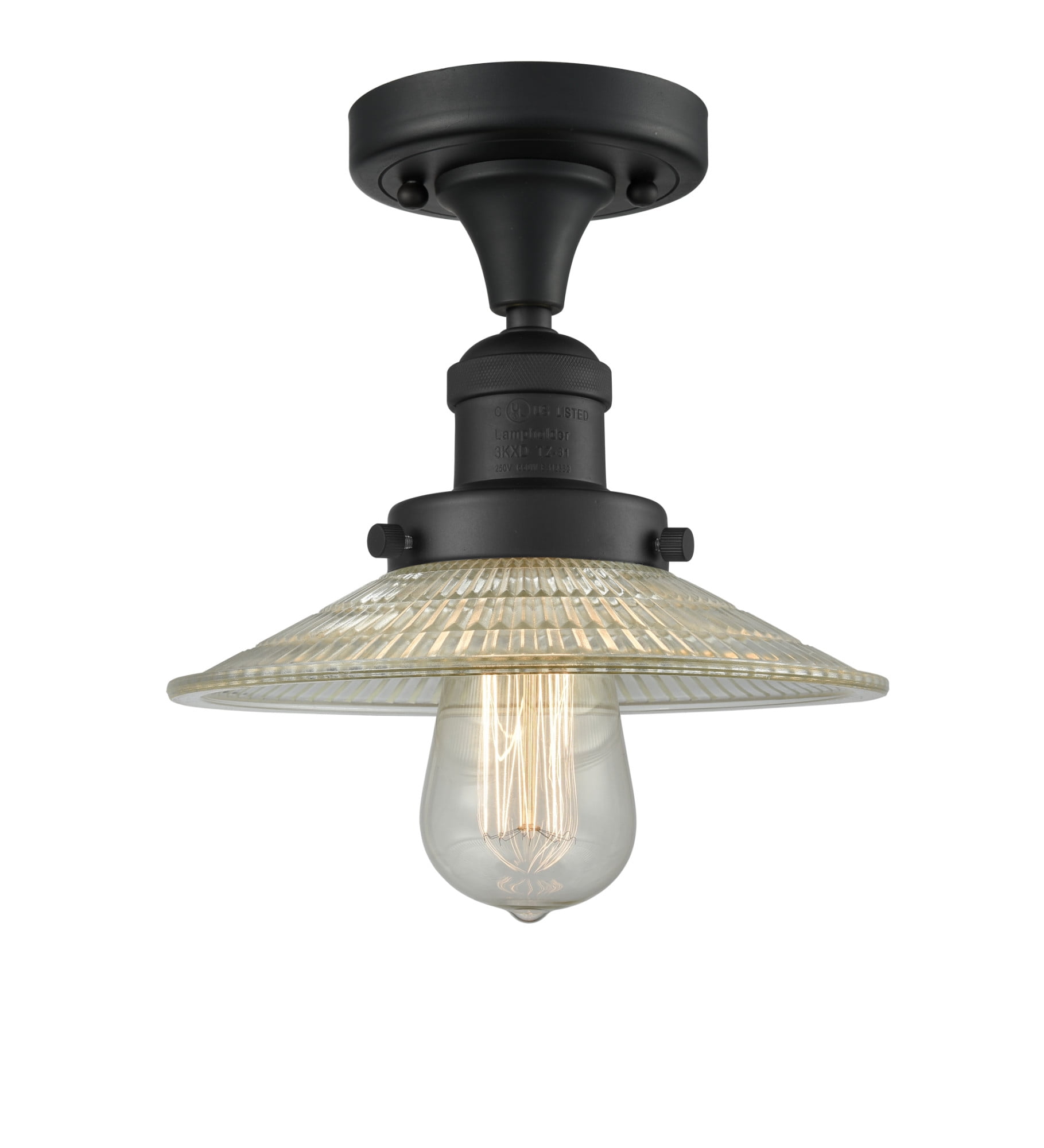 Innovations Lighting 517-1Ch Halophane Halophane 1 Light 9" Wide Semi ...