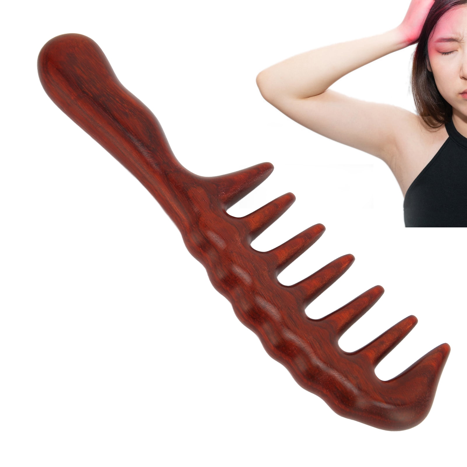 Khall Wide Tooth Combs Sandalwood Fragrance Head Scalp Massage Stress ...