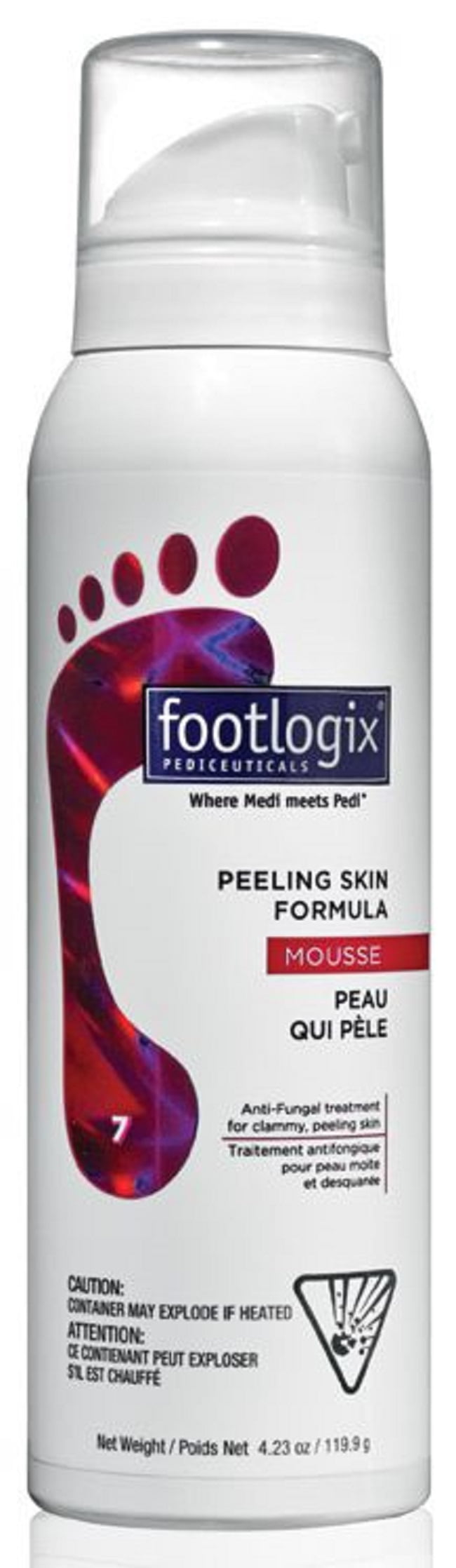 Footlogix Peeling Skin Formula Mousse 4.23 oz - Walmart.com