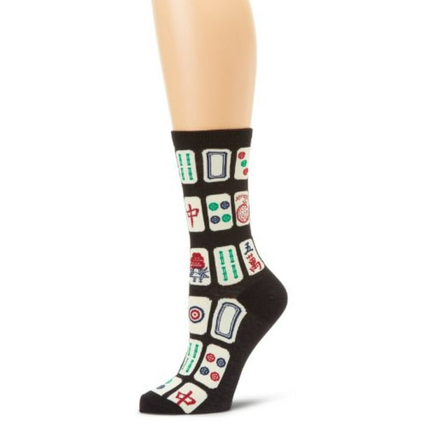 K. Bell Socks - K. Bell Socks Women's Mah Jong, Black, 9-11 - Walmart ...