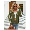 LEZMORE Cardigans for Women Button Up Open Front Cadigan Sweaters ...