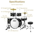 Eastar 5 Piece Full Acoustic Drum Set: Percussion Instrument Practice ...