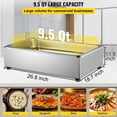 Commercial Food Warmer, Full-Size 1 Pot Steam Table with Lid, 9.5 Quart ...