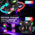 Moving Head DJ Lights,100W 4IN1 RGBW LED Moving Head Light with 6 ...