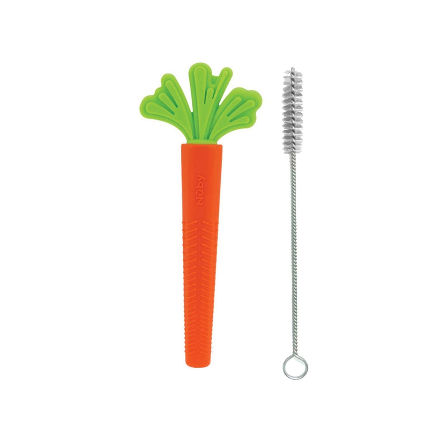 Click here for Nuby Nûby 100 Soft Silicone Carrot Tube Teether prices
