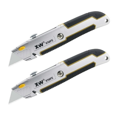 WORKPRO Retractable Utility Knife and Self-Retracting Safety Box Cutter ...