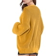 Aellinatey Womens Lady V-Neck Cardigan Sweater Long Sleeve Open Stitch ...