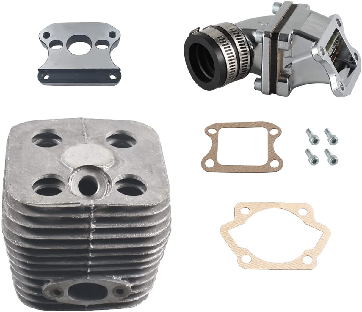 Dio Reed Valve And Cylinder Setup Machined Block For 100cc Gas ...