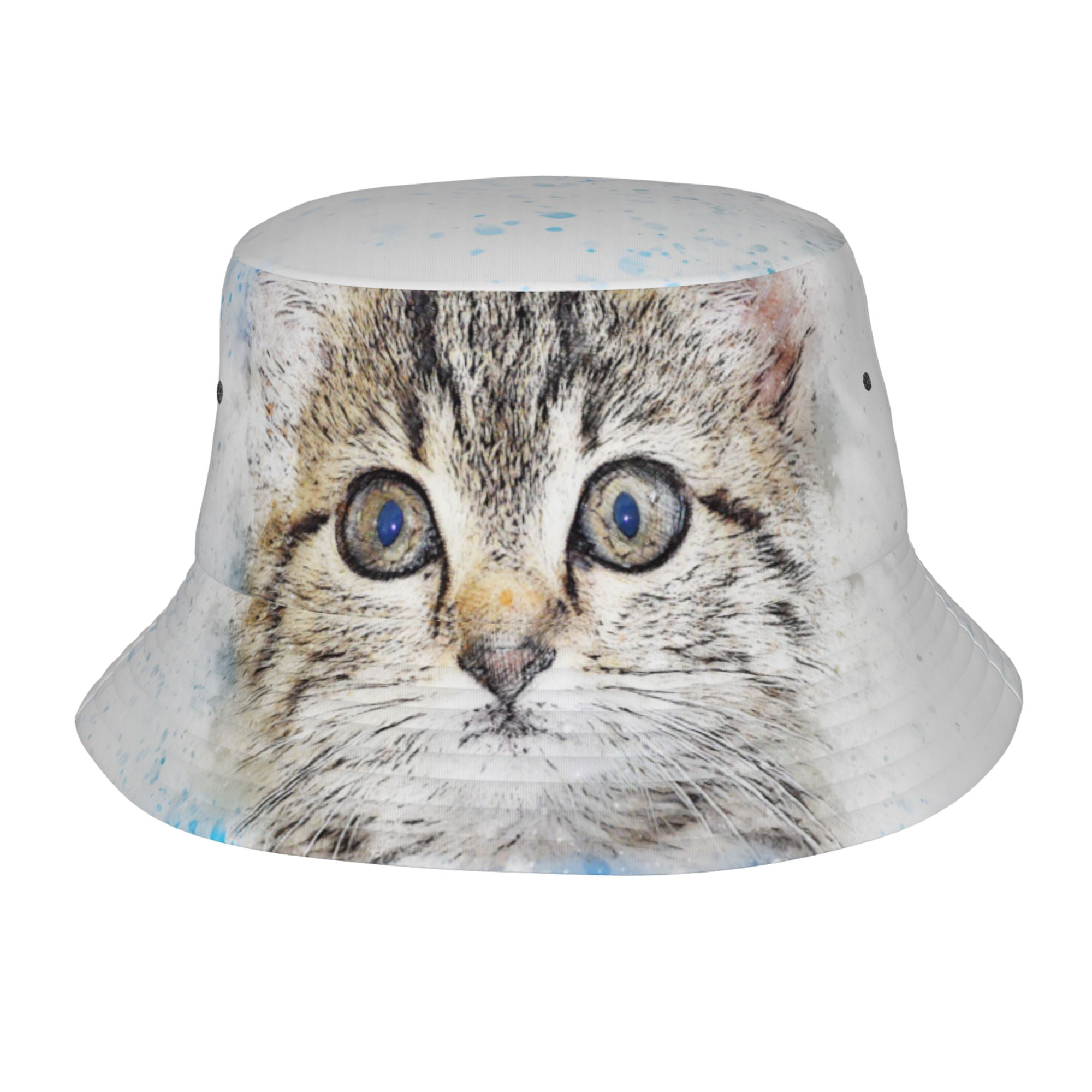 ZICANCN Bucket Hat -Cat Animal Unisex Print Double-Side-Wear Bucket Hat ...