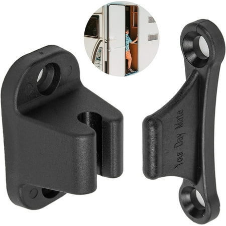 Caravan and Motorhome Door Latch, 35mm and 48mm Hole Spacing, Black ...