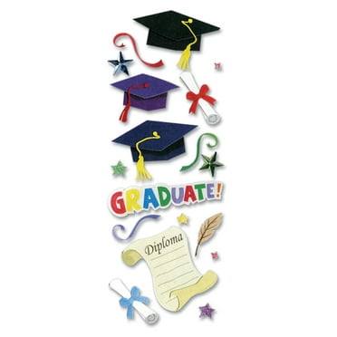 Jolee's Boutique Dimensional Stickers: Cap & Gown - Walmart.com