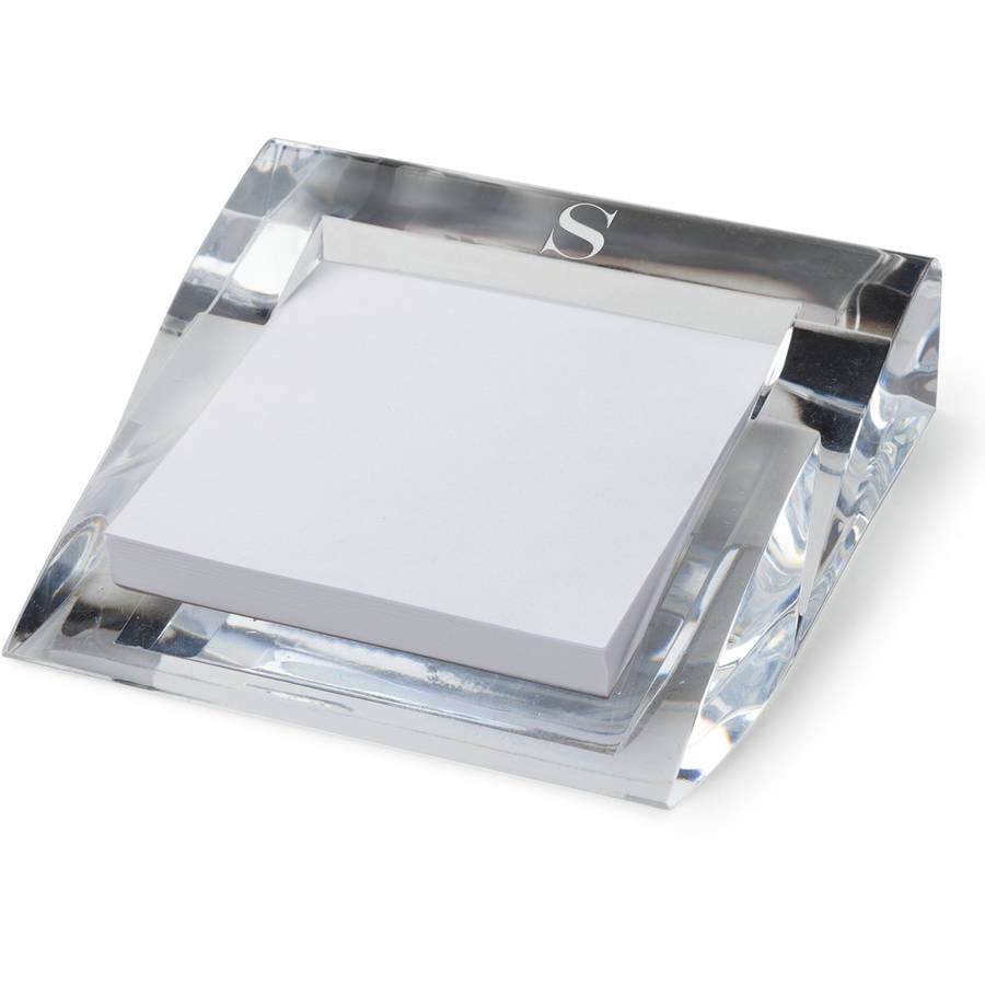 My Initial Personalized Acrylic Notepad and Holder - Walmart.com