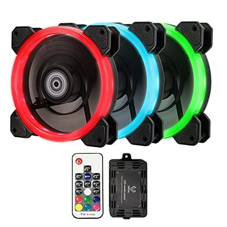 DayLead 120mm RGB Case Fan 3-Pack,Quiet Edition High Airflow Adjustable ...