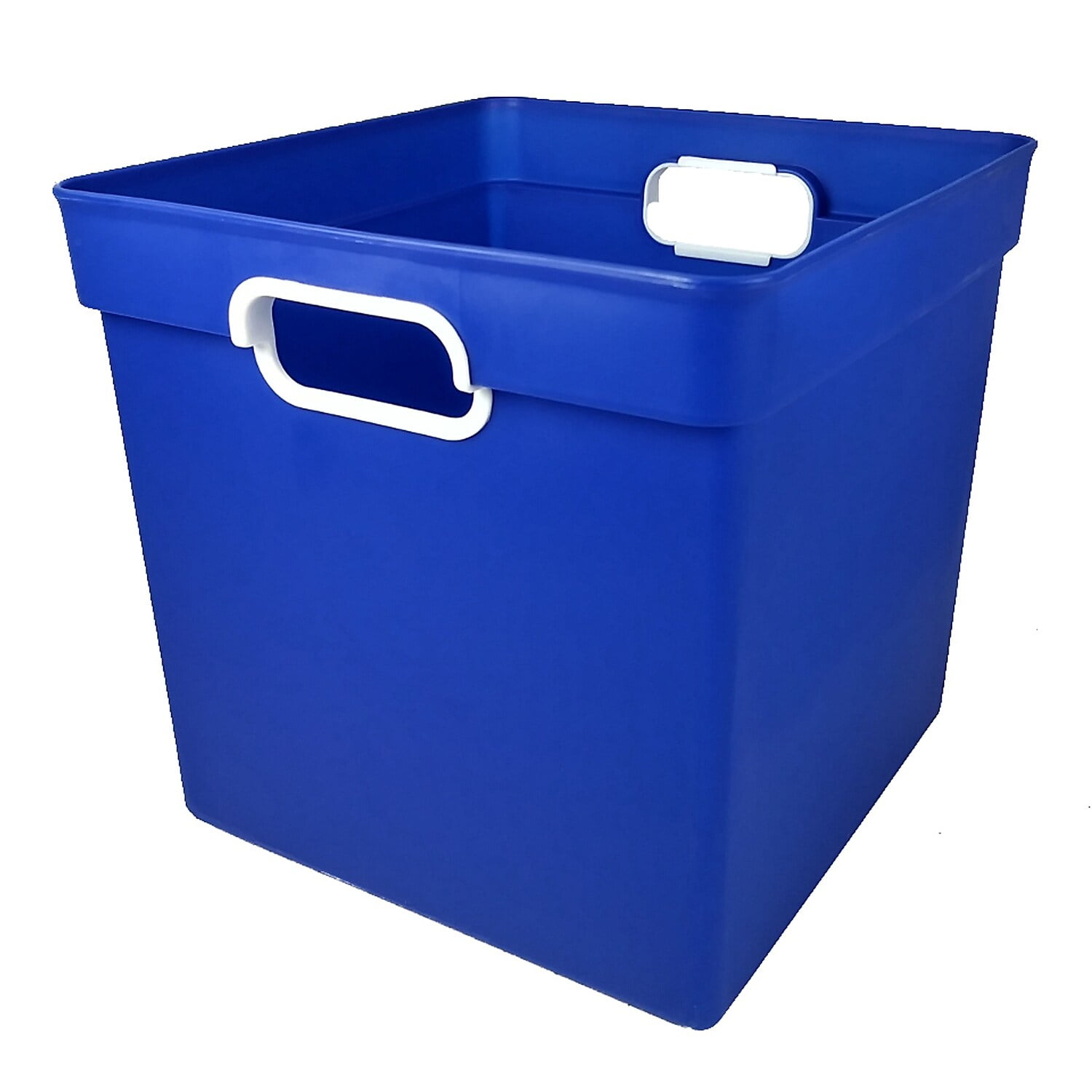 Romanoff Products Romanoff Plastic Cube Bin 11.5 x 11" x 10.5" Blue ...