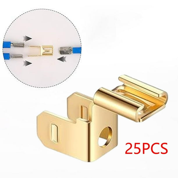 25x conector de pala doble Piggyback, lengüeta deslizante, cable de 2 ...