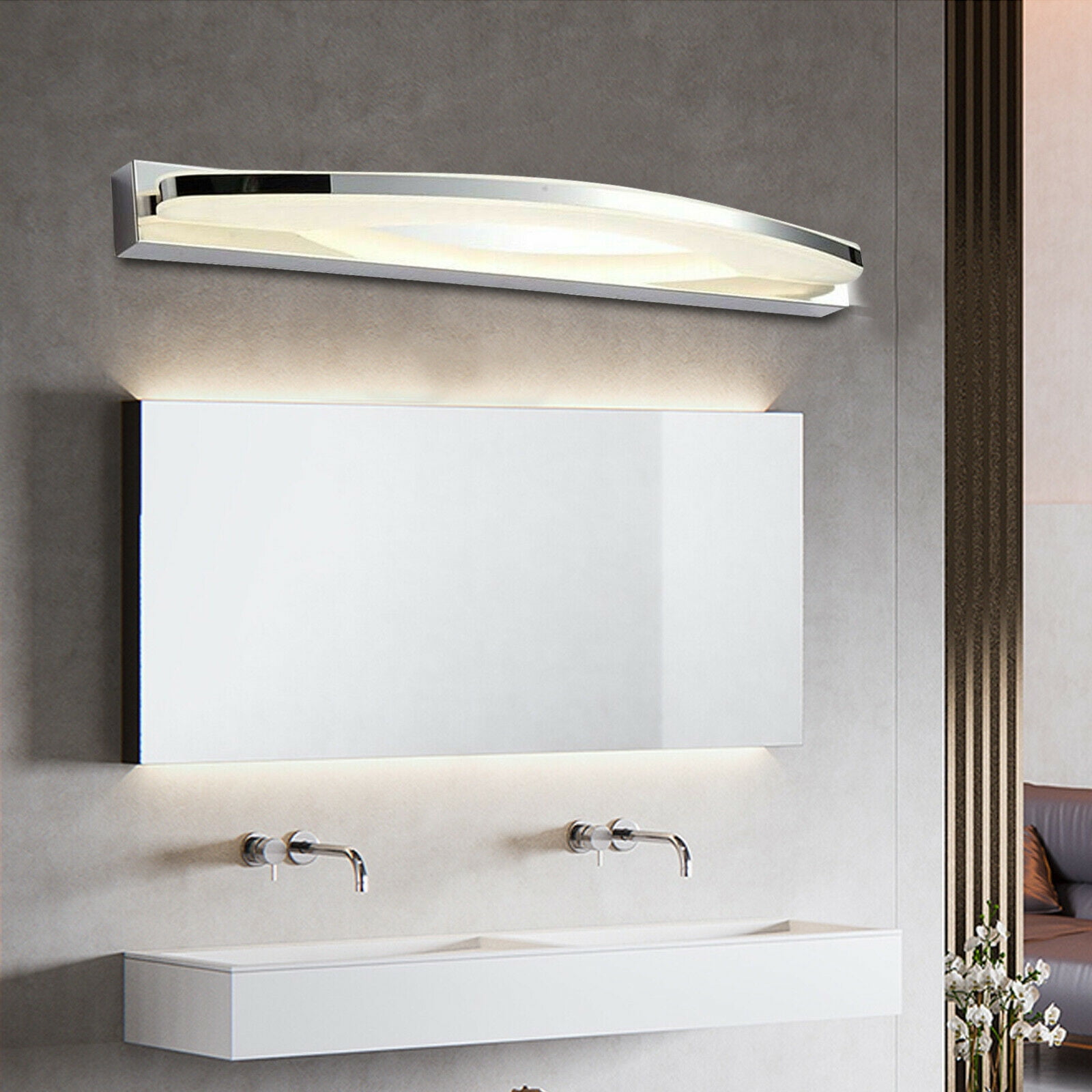 MONIPA Modern LED Mirror Wall Light Front Lamp Bathroom - Walmart.com