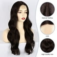 Nvzi C Wavy Wig No Bangs Middle Parted Cosplay Hair For Daily Party
