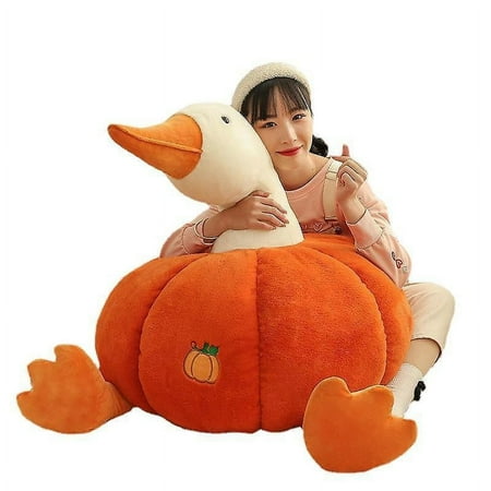 Hot Selling, Cute Pumpkin Duck Doll, New Accessory, Duck Plush Toy Doll ...