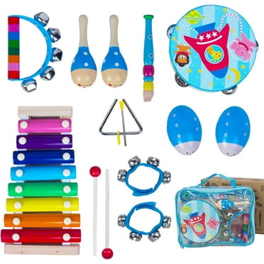 Melissa & Doug Music Makers 7-Piece Wooden Musical Instrument Set ...