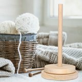 Wood Yarn Holder, Yarn Storage Organizer Yard Winding Revolving Yarn ...