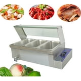 INTBUYING Food Warmer 3-Pan Commercial Buffet Food Soup Warmer ...