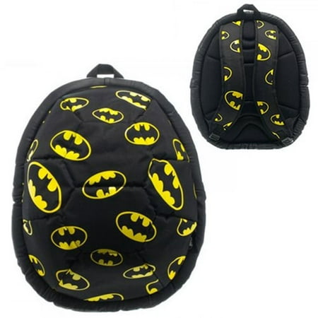 DC Comics Batman Logo Biodome Backpack School Book Bag Black N Yellow ...