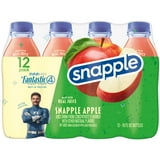 Flavored Snapple Apple Juice Drink, 16 fl oz, 12 Count Bottles ...