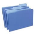 1/3 Cut Tab Legal Size Deluxe Colored Top Tab File Folders - Blue/Light ...