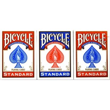 Bicycle 1030651 Playing Cards, Jumbo Size, Red/Blue, Pack of 12 ...
