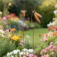 2 Pack Vintage Style Metal Bird Garden Stakes, Decorative Bird ...